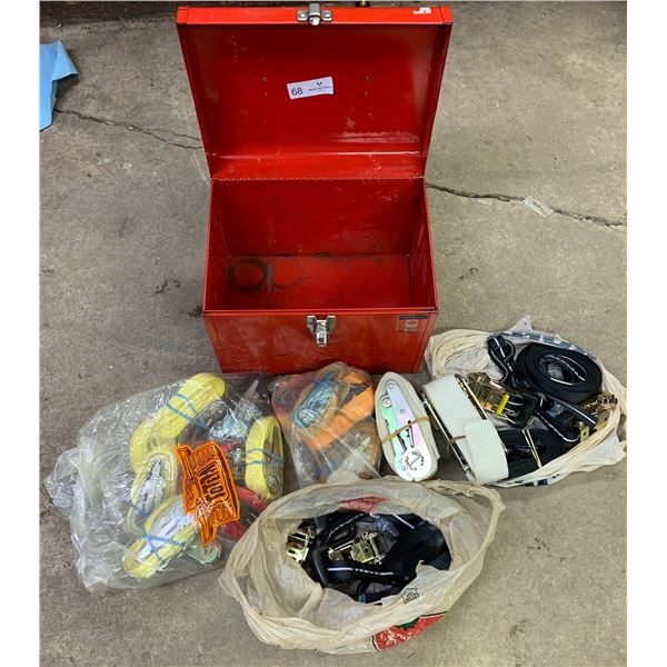 Ratchets And Ratchet Straps Toolbox Included Beck Auctions Inc
