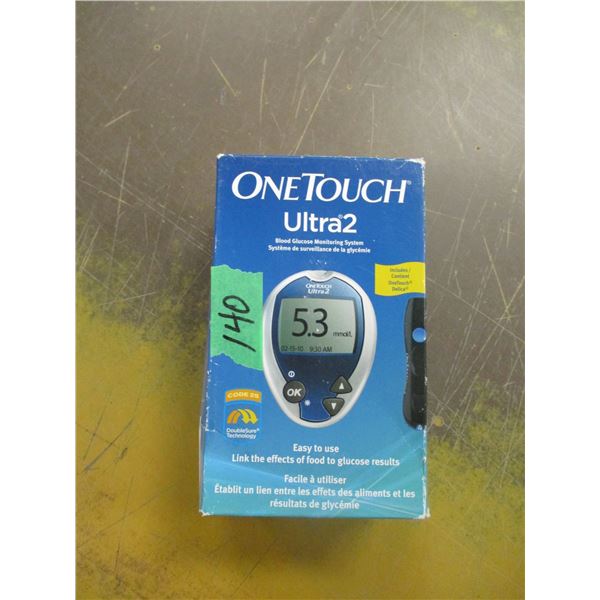 ONE TOUCH ULTRA 2 BLOOD GLUCOSE MONITORING UNIT