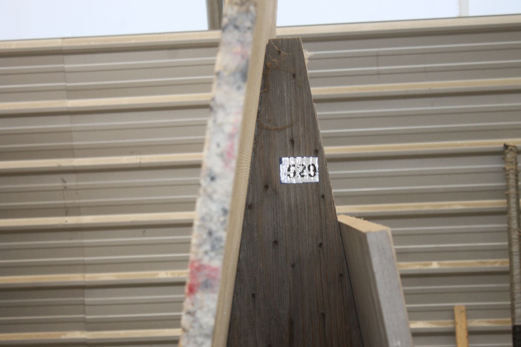 Wooden slab stand