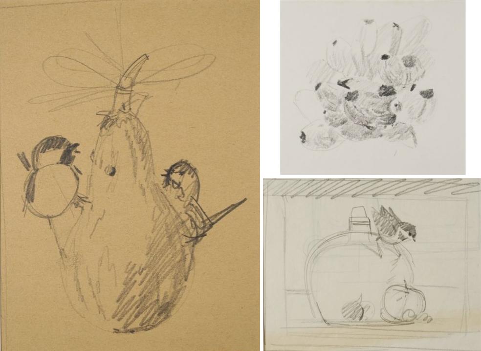Paul Riba (1912-1977) A Group of Three Still Life Studies Depicting ...
