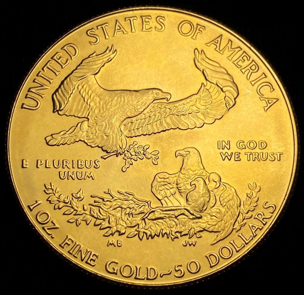First Year Roman Numeral 1986 American Gold Eagle 1 ozt Ungraded
