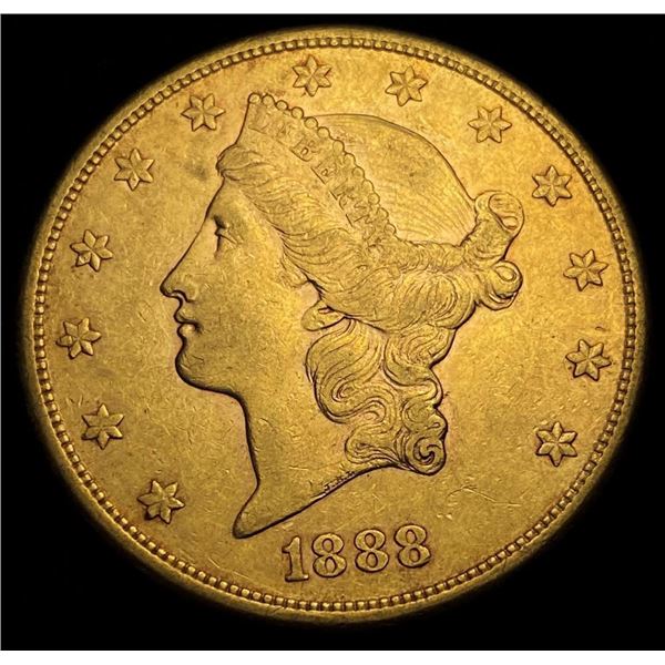 1888-S $20 Gold Liberty Head XF