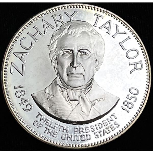 Vintage 1849 Presidential Zackary Taylor Sterling Silver 0.98 ozt ASW
