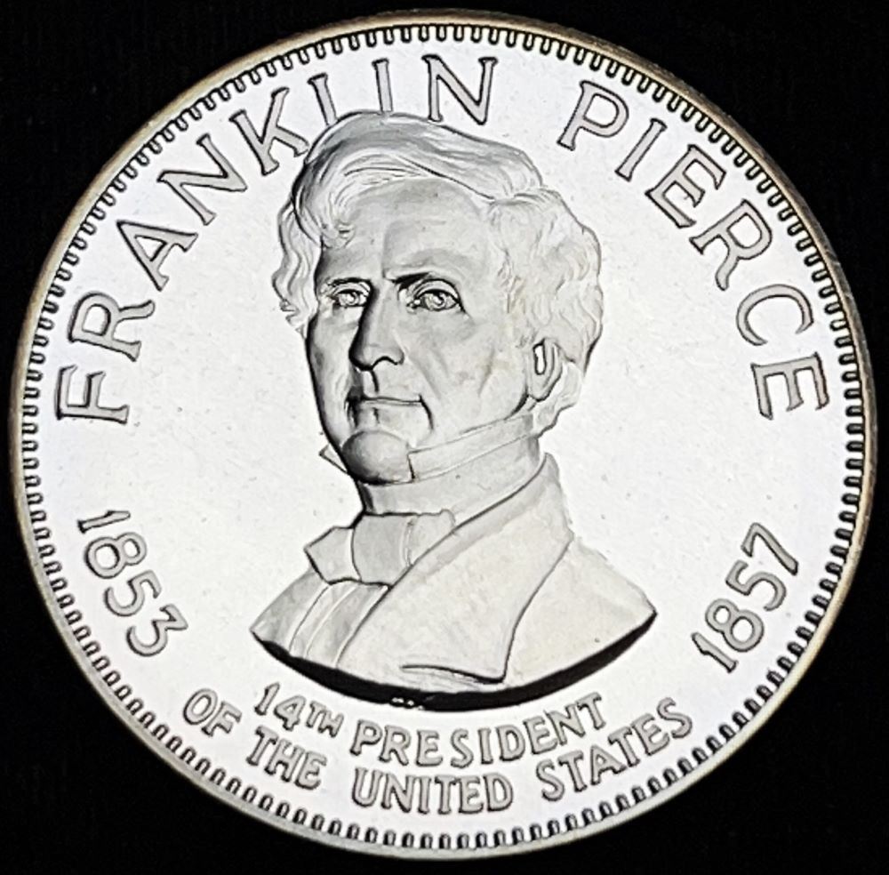 Vintage 1853 Presidential Franklin Pierce Sterling Silver 0.98 ozt ASW