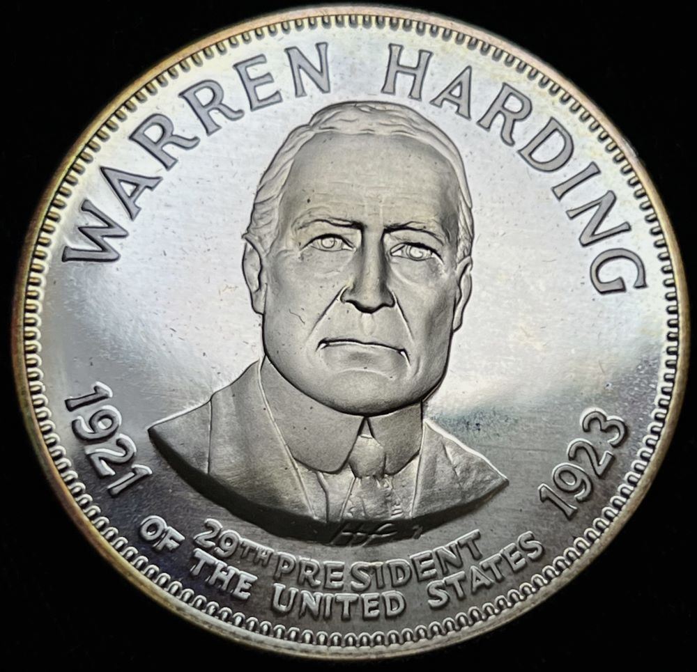 Vintage 1921 Presidential Warren Harding Sterling Silver 0.98 ozt ASW