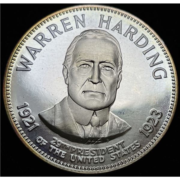 Vintage 1921 Presidential Warren Harding Sterling Silver 0.98 ozt ASW