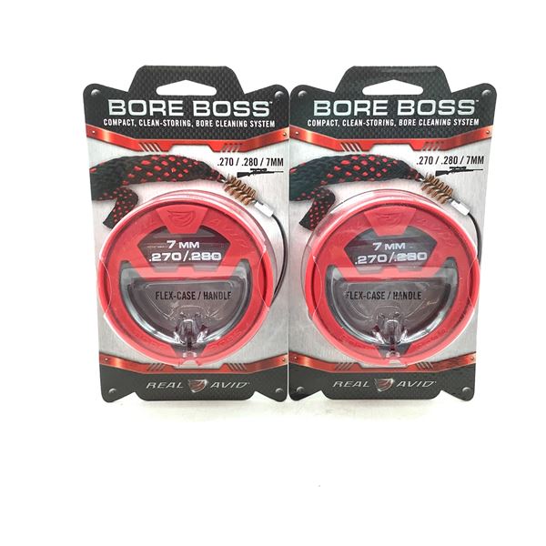 Real Avid Bore Boss Cleaning System for 7 mm, .270, .280 X 2, New