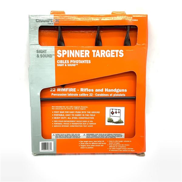 Champion Sight and Sound Spinner Target for 22 Cal Rifles and Handguns, New