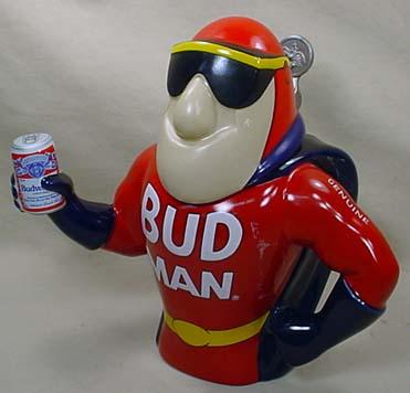 1993 BUD MAN BUDWEISER FIGURAL BEER STEIN