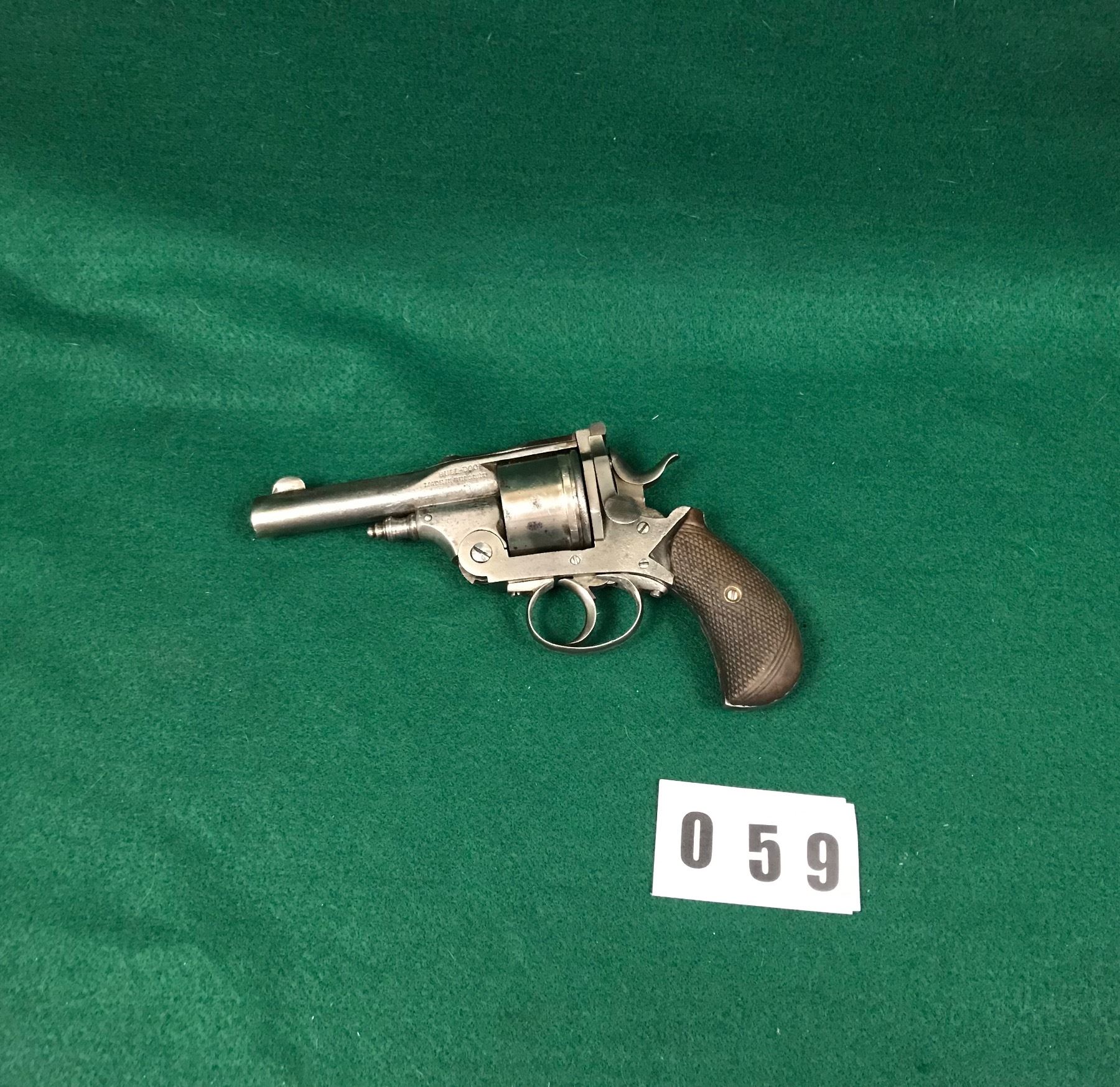 Antique .45 cal Belgian bulldog top break project revolver No PAL required