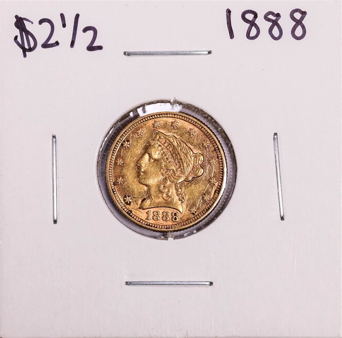 1888 $2 1/2 Liberty Head Quarter Eagle Gold Coin
