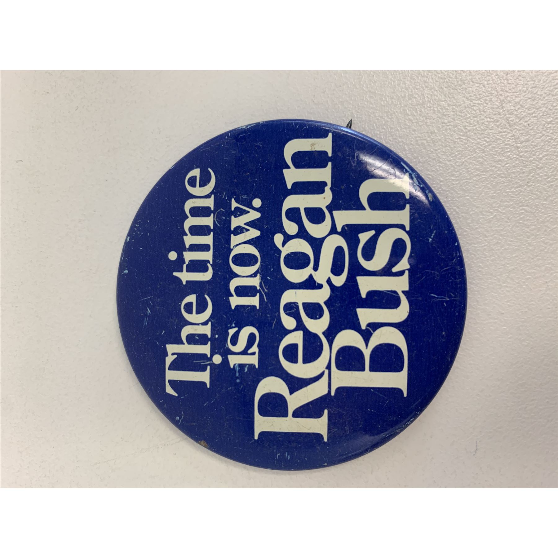 The time is now Reagan Bush pin