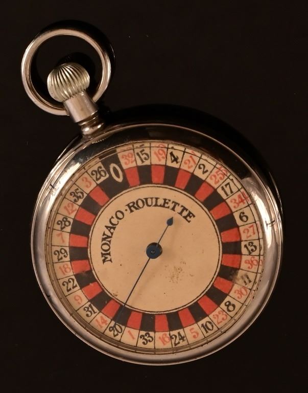 Monaco Roulette Wheel Pocket Watch Game