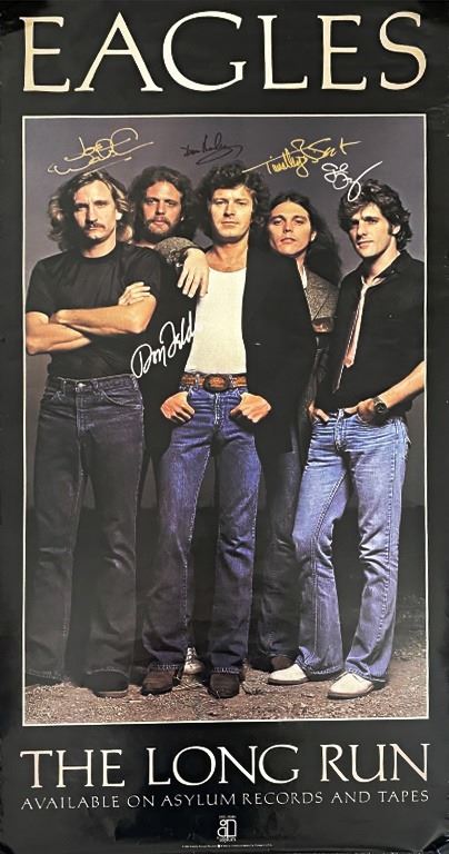 Eagles The Long Run Signed Poster