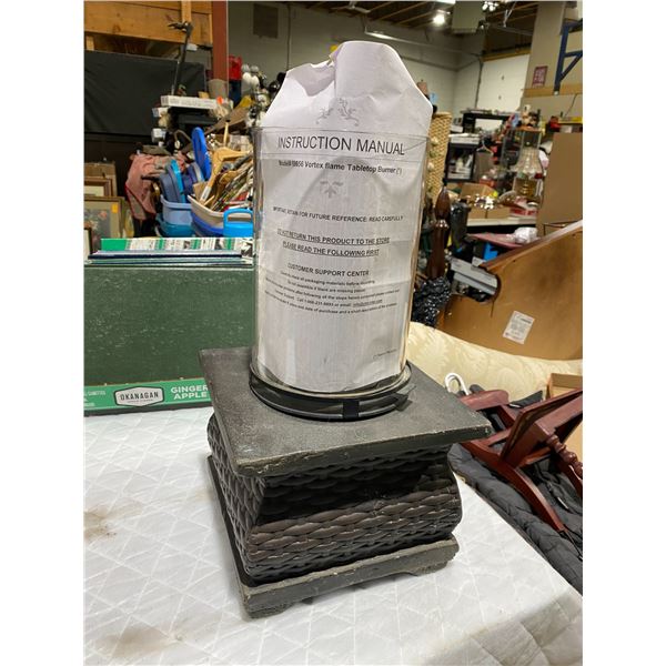 Vortex flame tabletop burner