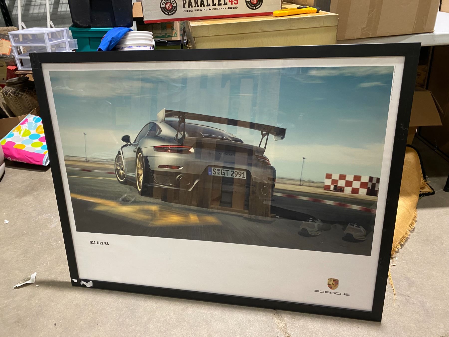 Porsche wall hanging