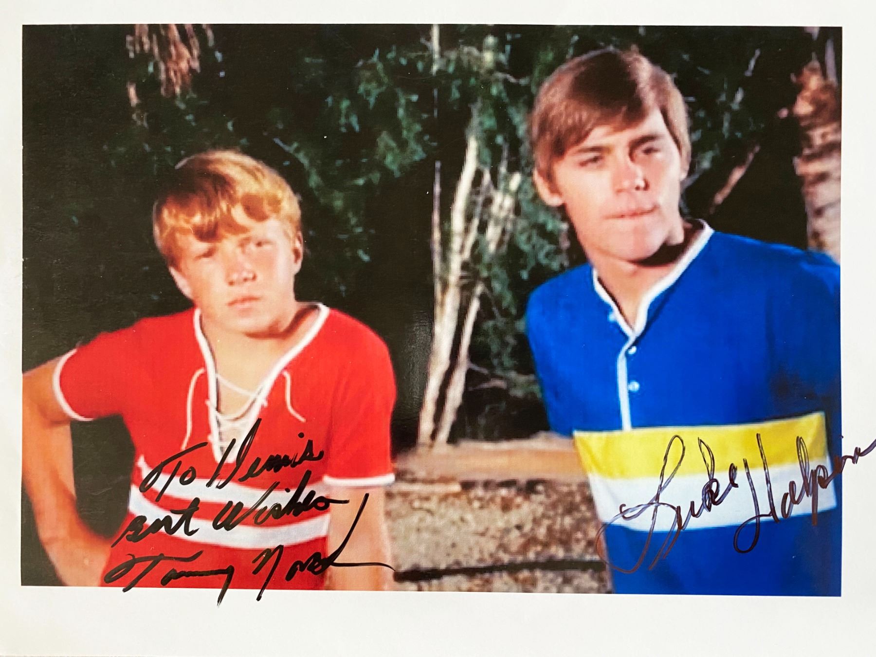 Flipper Luke Halpin and Tommy Norden signed photo