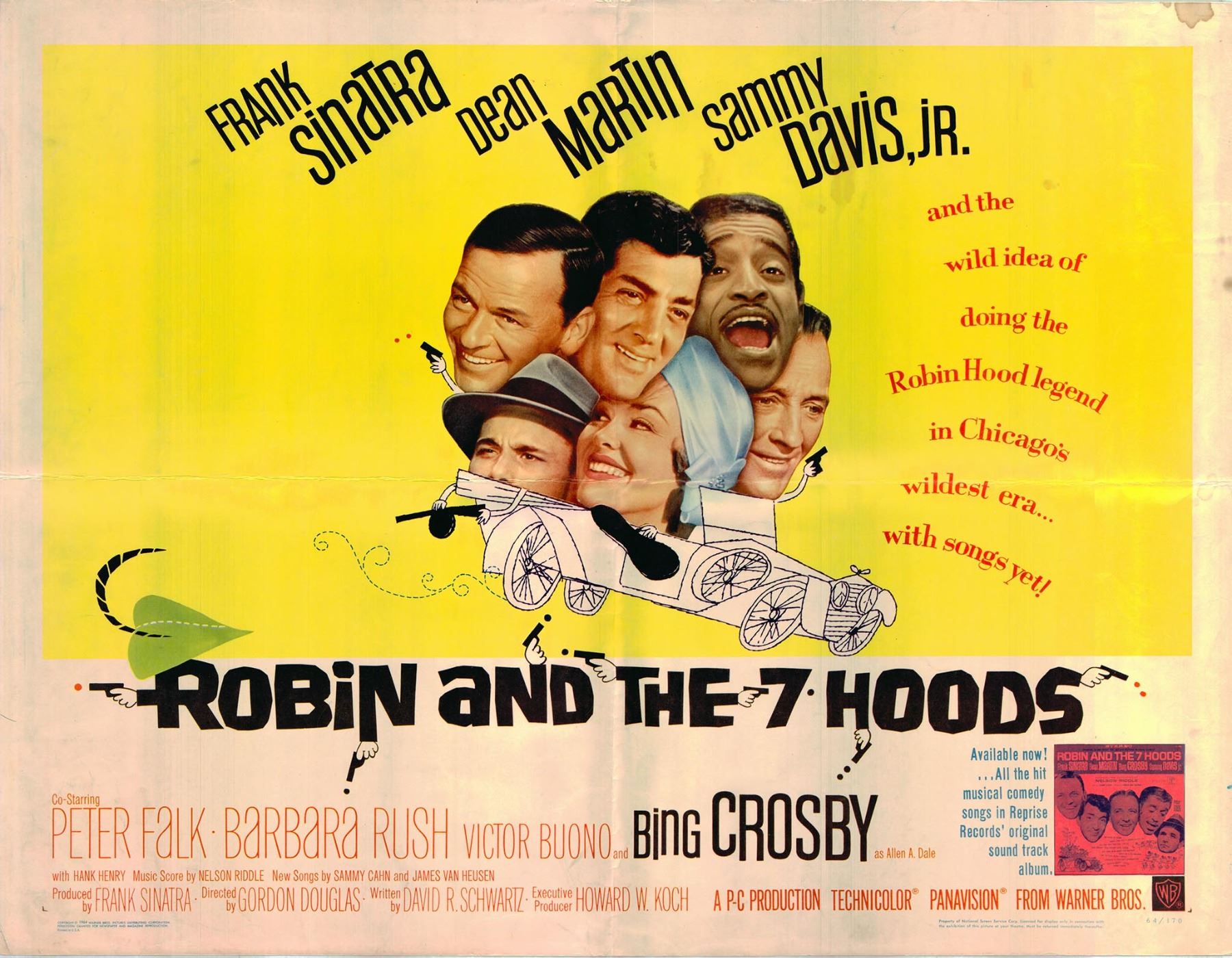 Robin and the 7 Hoods original 1964 vintage display sheet