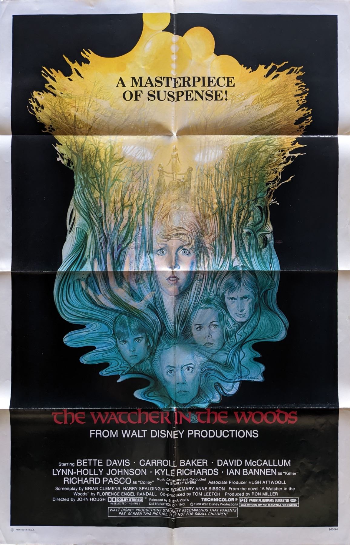 The Watcher in the Woods original 1980 vintage movie poster