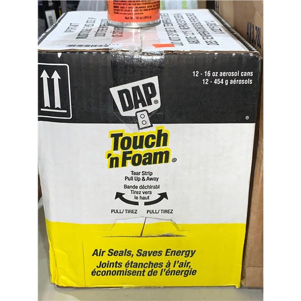 Dap Touch N Foam Fire Break Fire Resistant Sealant 12 X 16oz Aerosol Cans A D Auction Depot Inc