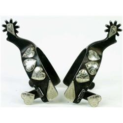 John Kittelson marked spurs with silver hearts
