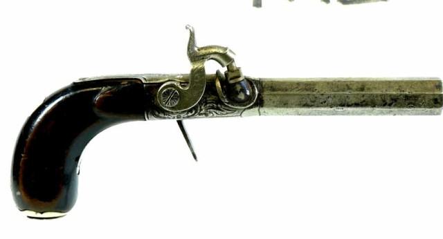 Percussion single shot folding trigger pistol