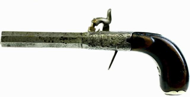 Percussion single shot folding trigger pistol