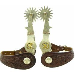 Ricardo nickel silver stamped spurs