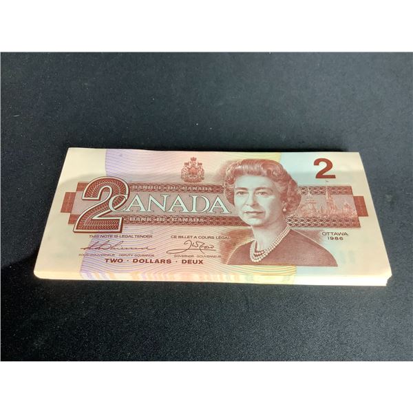 52 1986 CANADIAN 2 BILLS SERIAL NUMBERS IN SEQUENTIAL ORDER FROM 52-1986-canadian-2-bills-serial-numbers-in-sequential-order-from