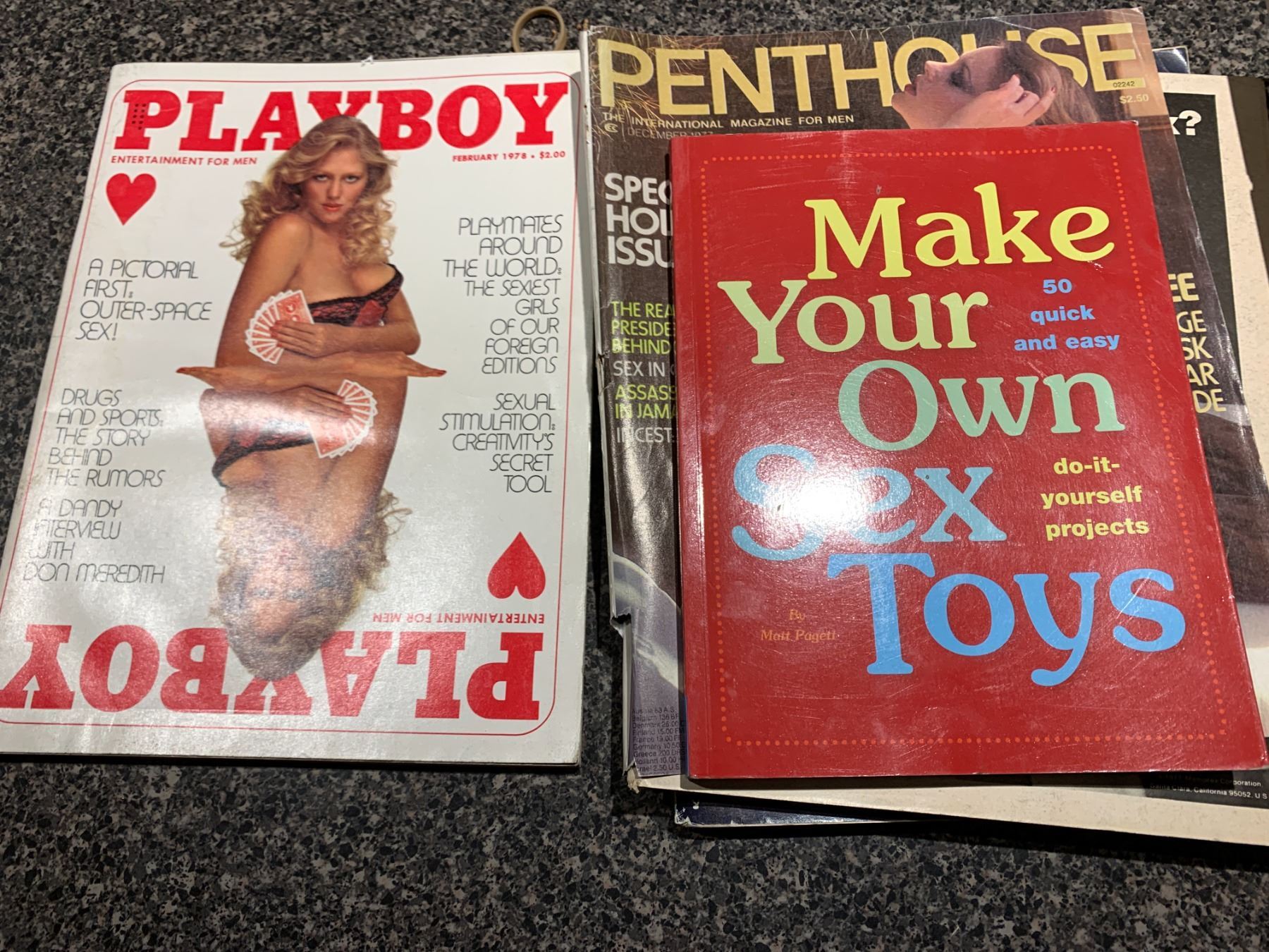 Group of assorted vintage Playboy & Penthouse magazines