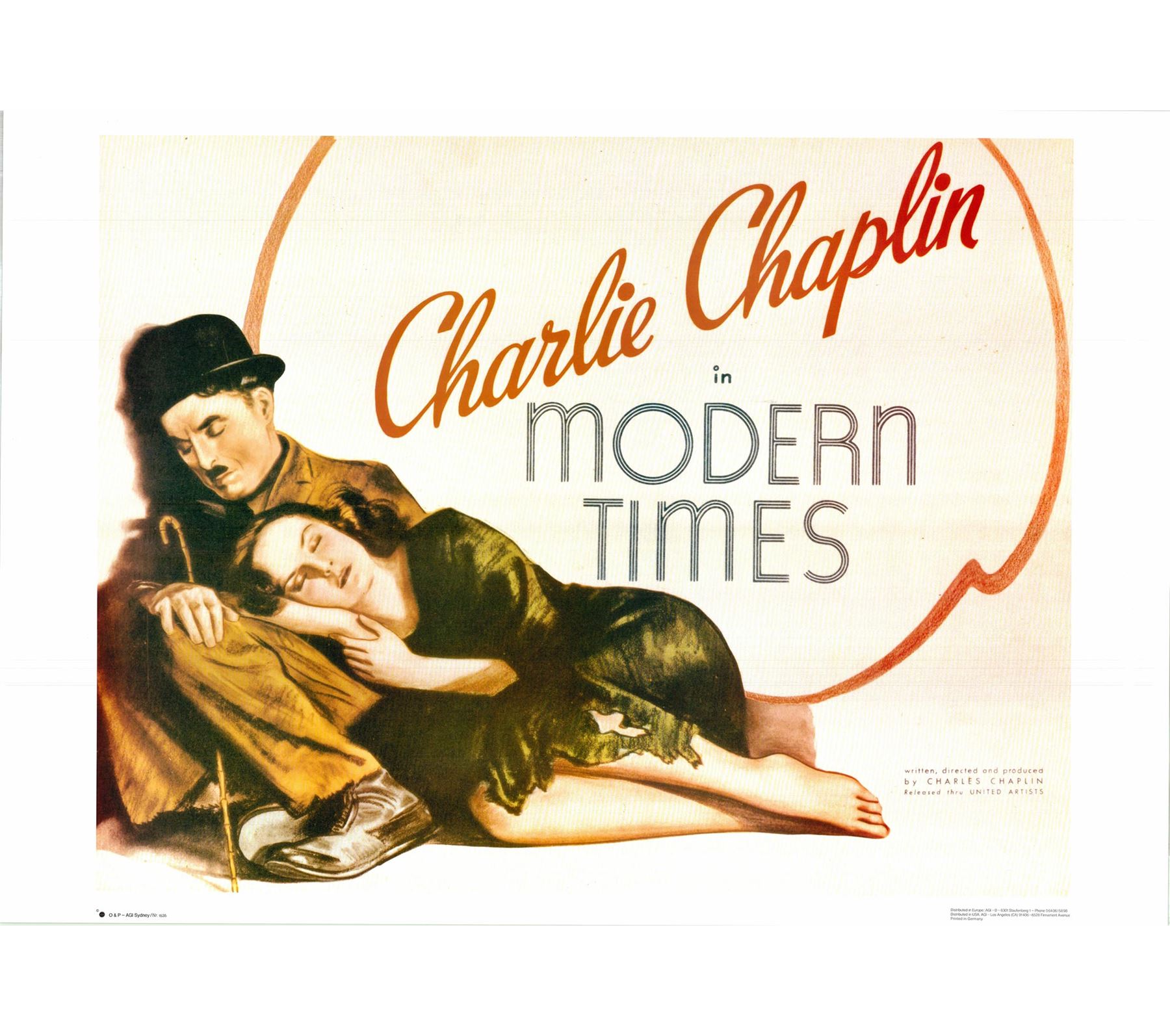 Charlie Chaplin: Modern Times original 1980R vintage one sheet movie poster