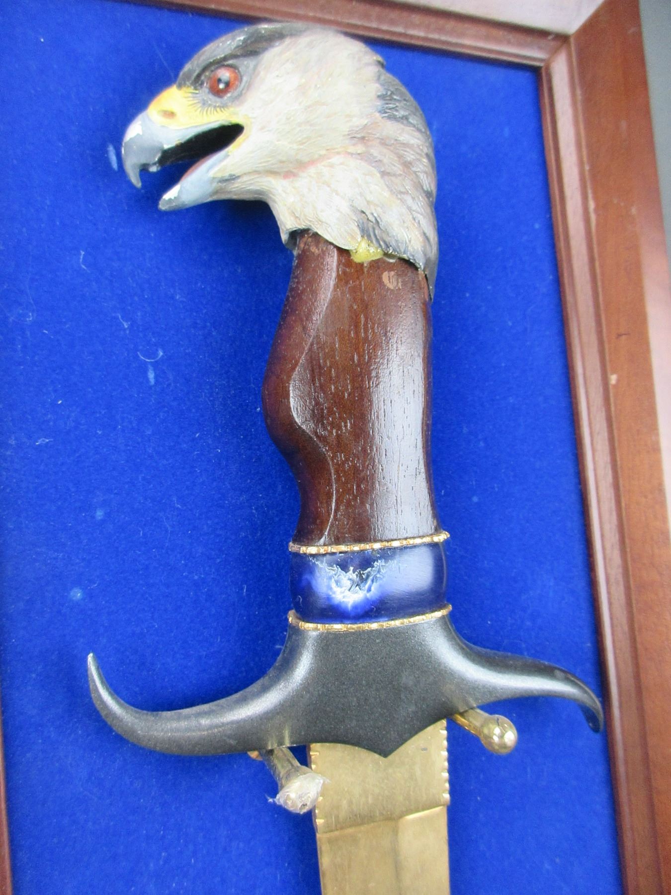 2 Ornamental Knives- "The Pawnee Wolf Knife" By Ben Nighthorse- "Eagle ...