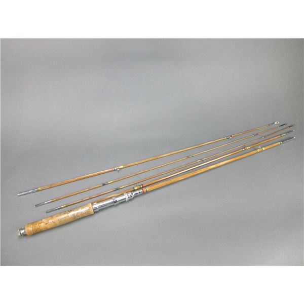 Marked Bamboo Fly Rod With Interchangeable Tips