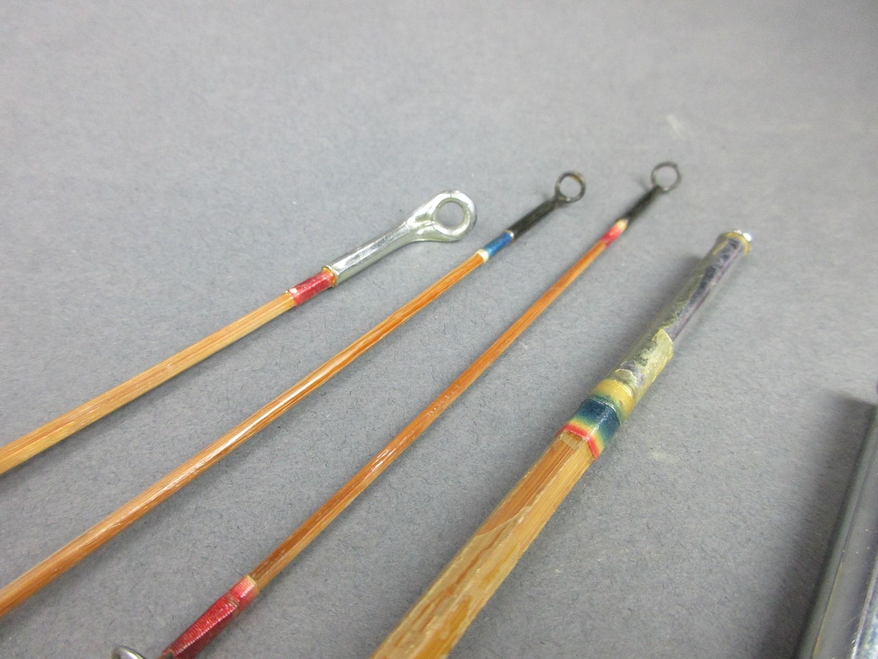 Marked Bamboo Fly Rod With Interchangeable Tips