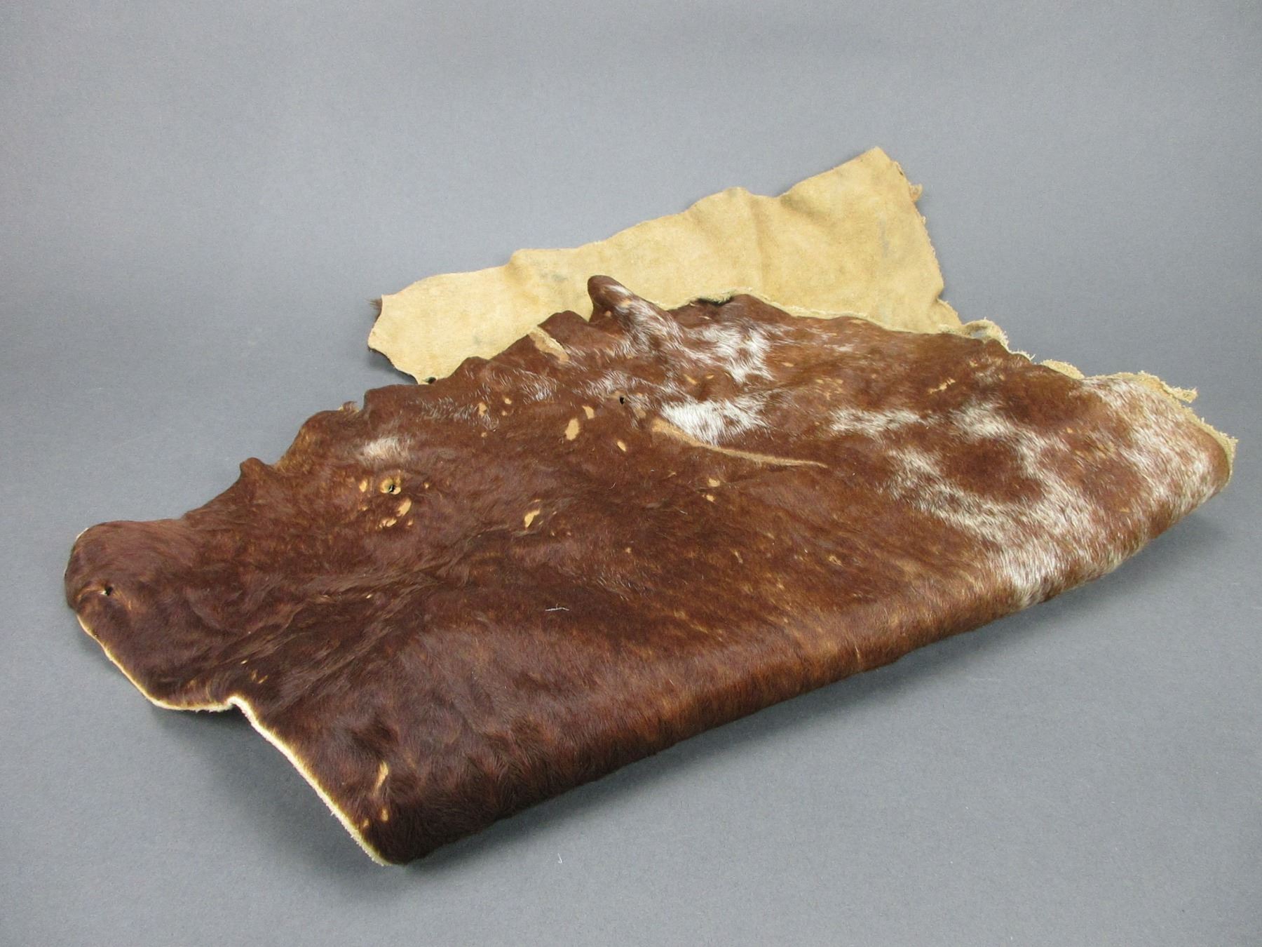 3 Pole Meat Smoker Diagram On Cow Hide- 30" X 16"