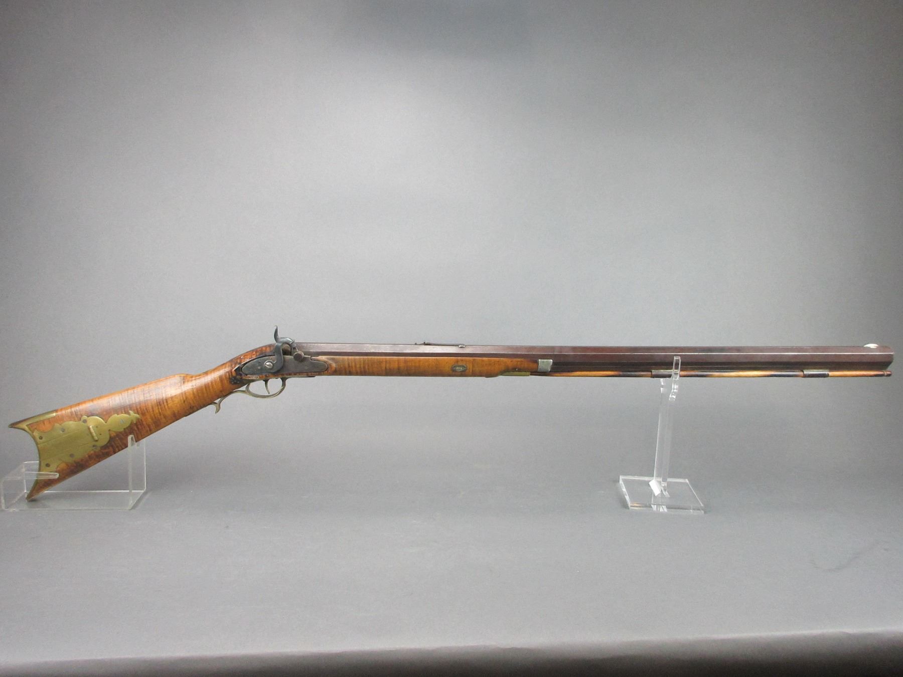 H Stevens Percussion Rifle- .50- 33" Octagon Barrel- 1838-1867- German ...