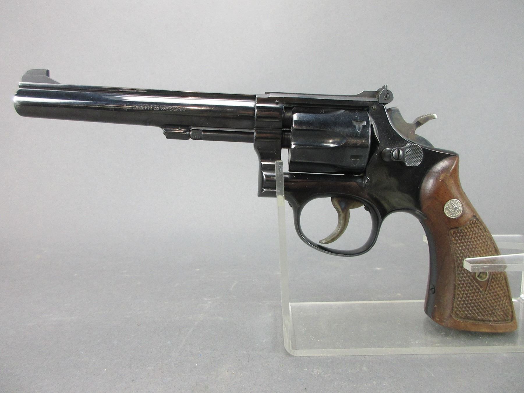 Smith And Wesson Model 48 Revolver- .22 Mag- 6" Barrel- 4 Screw ...