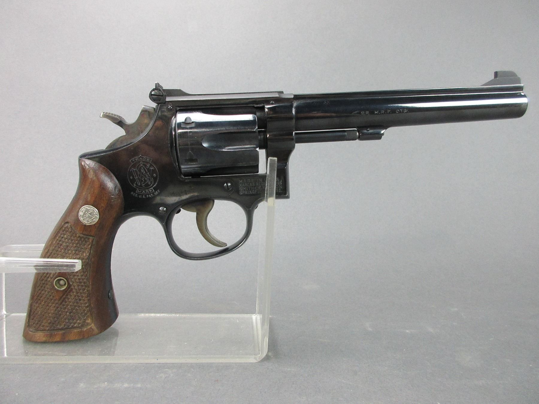 Smith And Wesson Model 48 Revolver- .22 Mag- 6" Barrel- 4 Screw ...