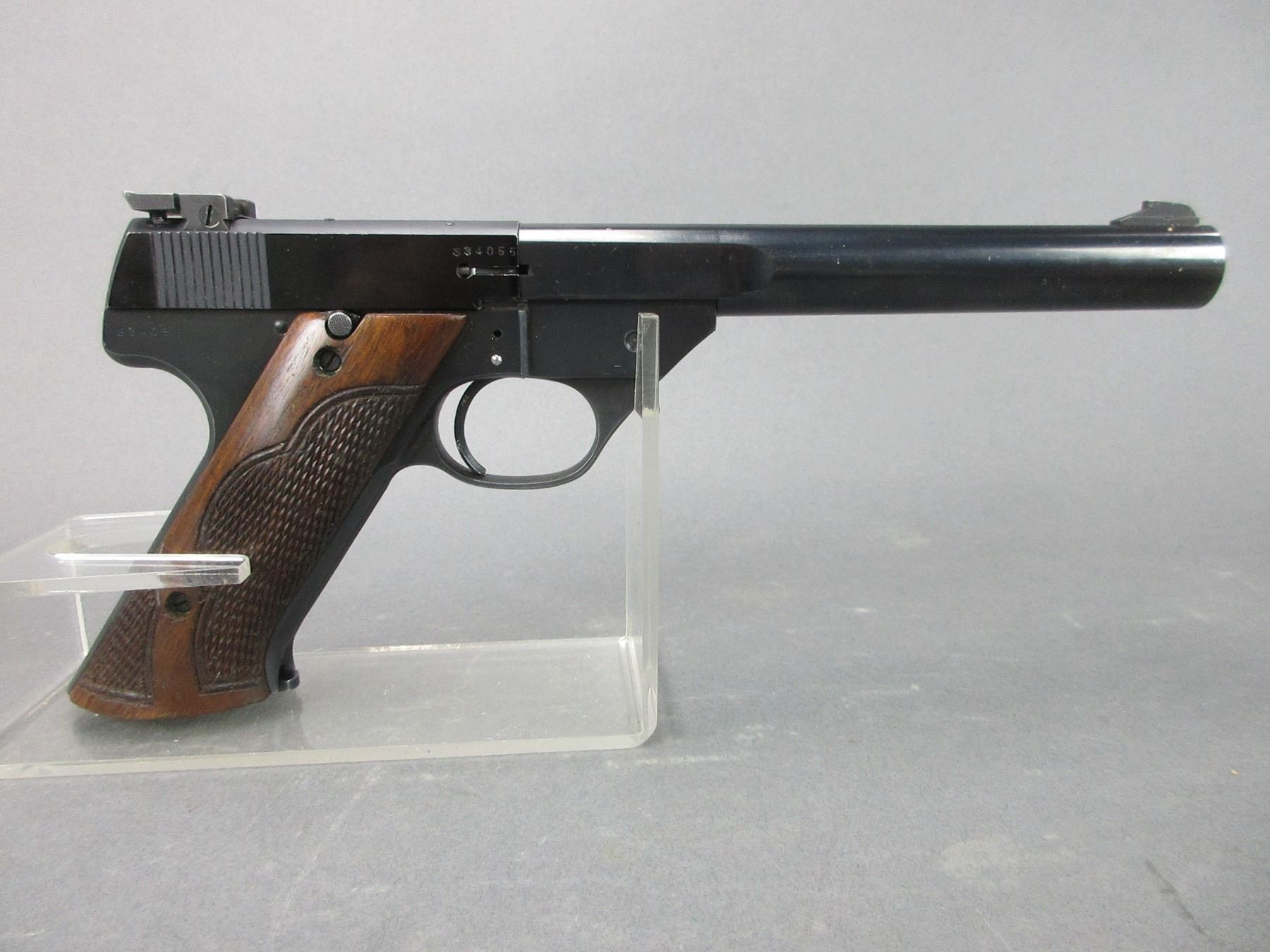 High Standard Olympic Semi-Automatic Pistol- .22 S - 6.75" Barrel- 4.5 ...