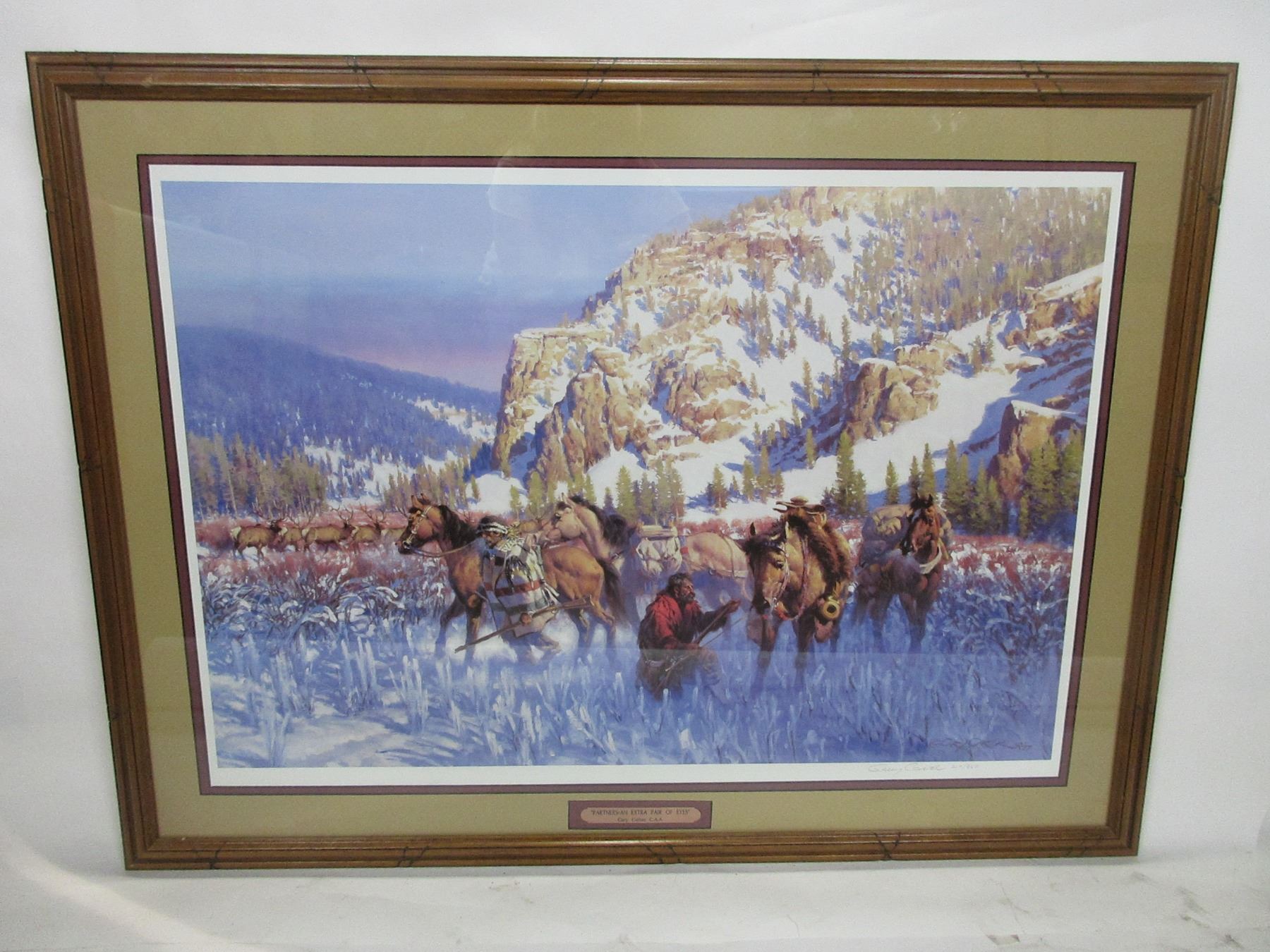 Signed And Numbered Gary Carter Print- "Partners- An Extra Pair Of Eyes ...