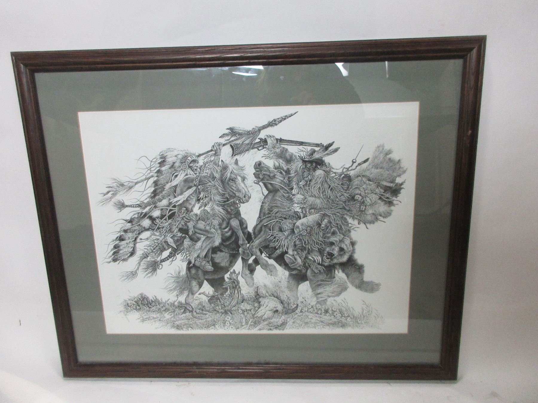 Marked Linda- Bill Oneill Native Print 30" X 24"