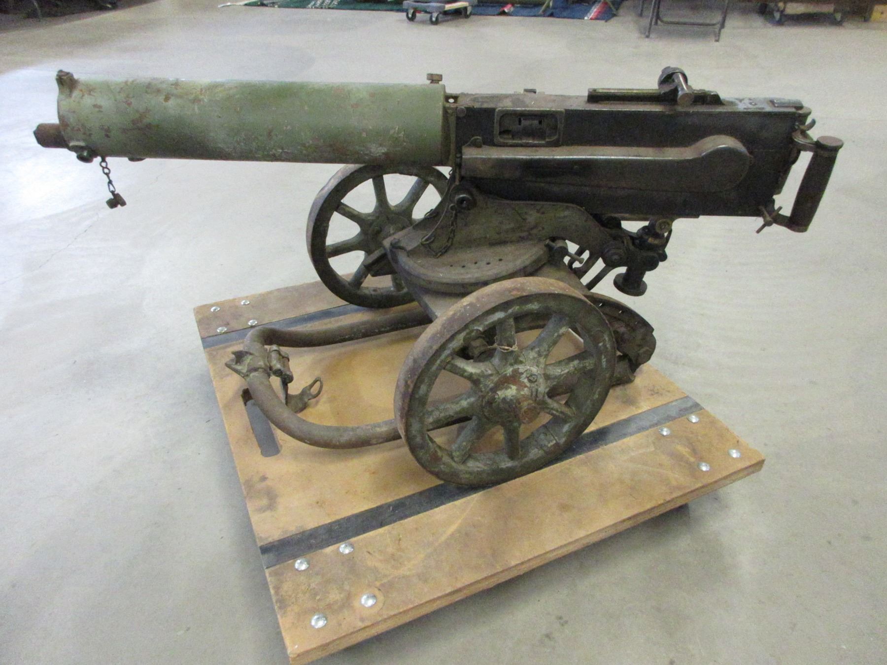 Inoperable Russian Machine Gun On Wheels- Pulemyote Maxima PM 1910- 7. ...