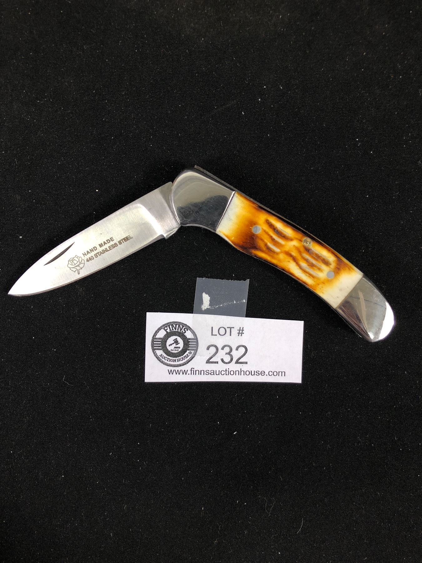 Rex Knife. 440 Steel Folding Pocket Knife In Box