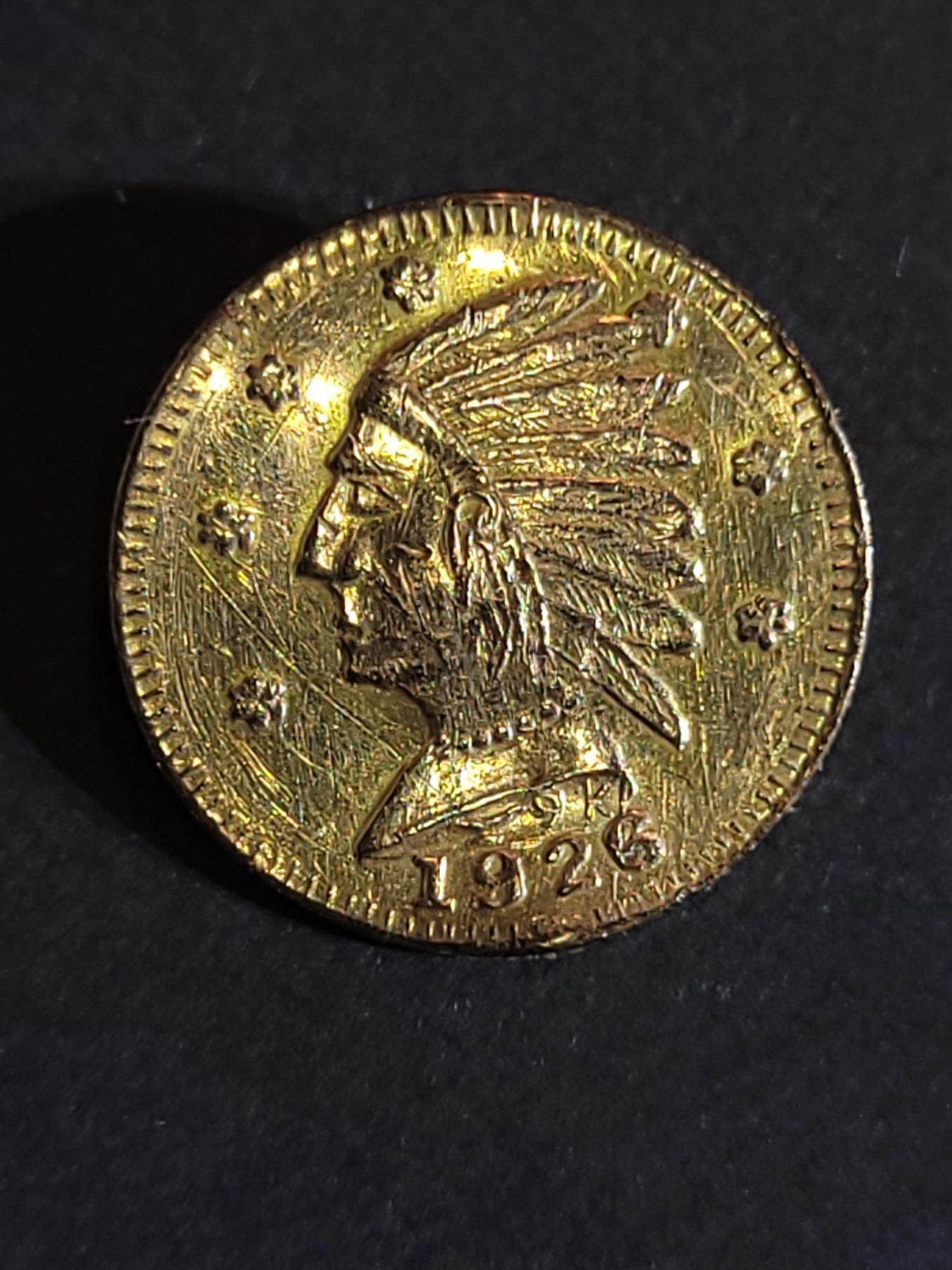 ULTRA RARE 1926 ALBERTA GOLD COIN INDIAN HEAD $1.00