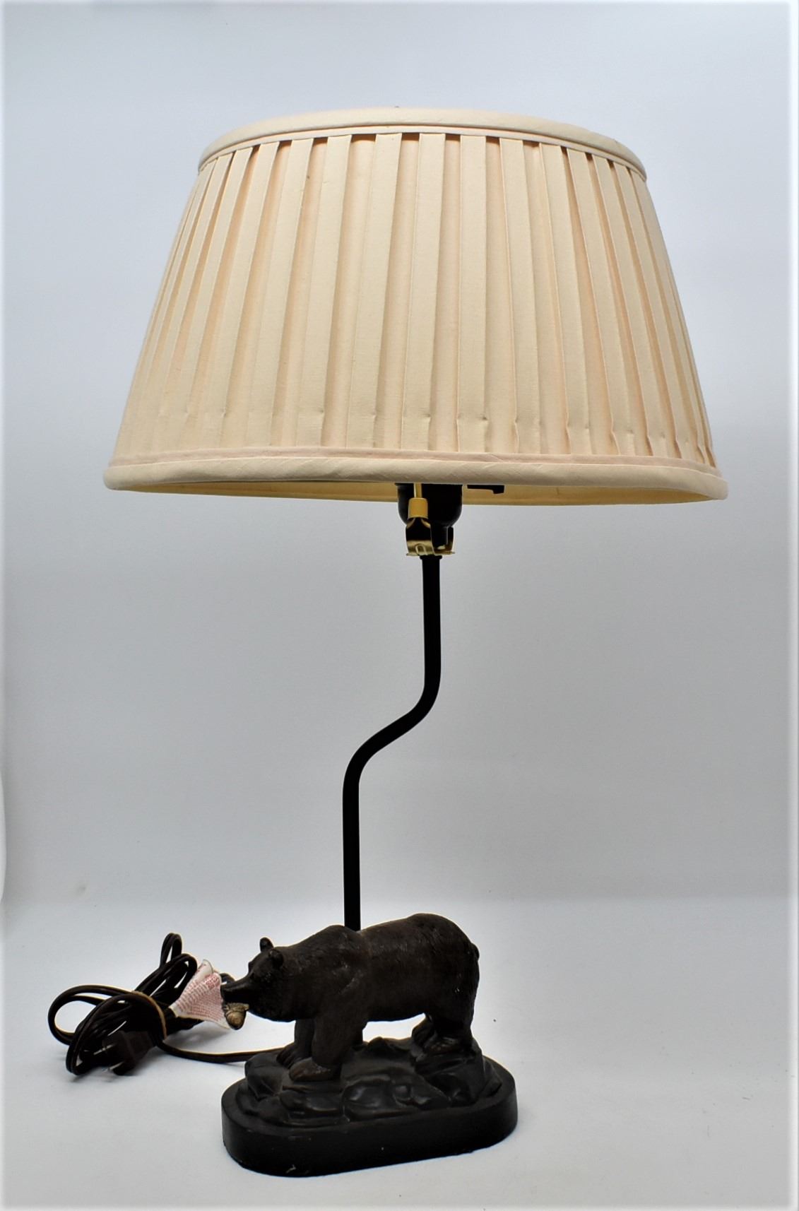 Cast Metal Cabinesque Bear Lamp