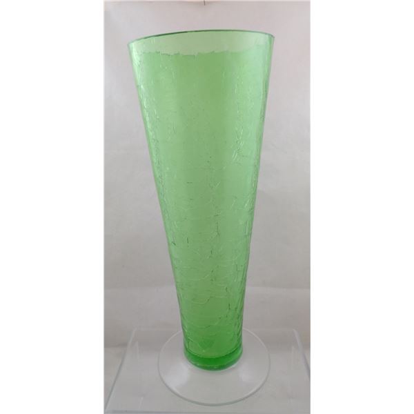 Vintage Crackle Glass Elements Vase