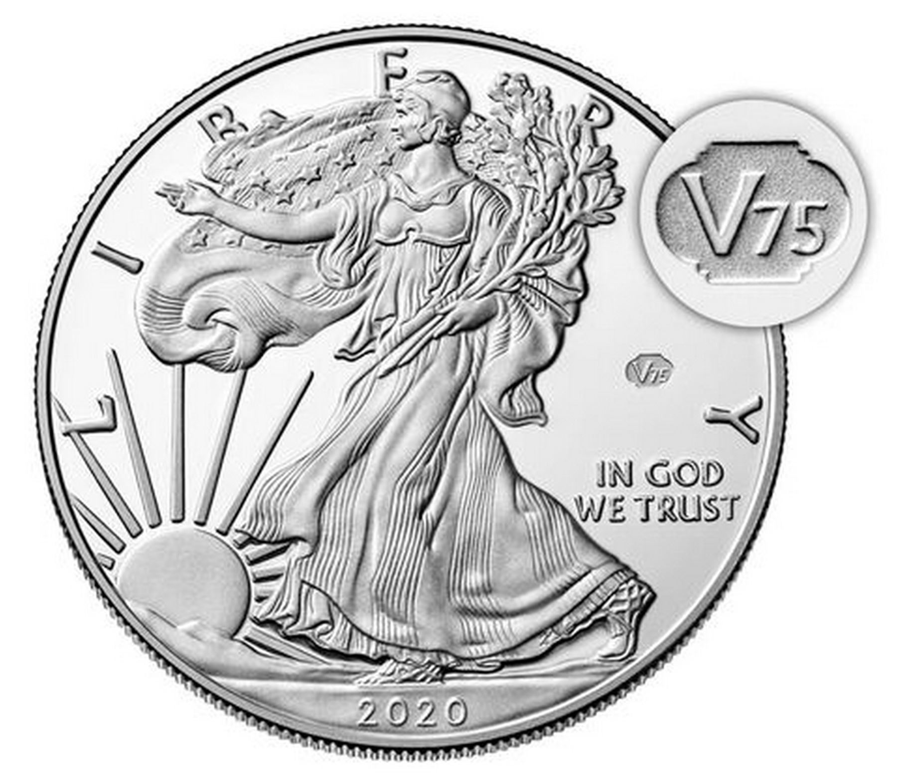 2020 End of World War II 75th Ann ASE Proof Coin