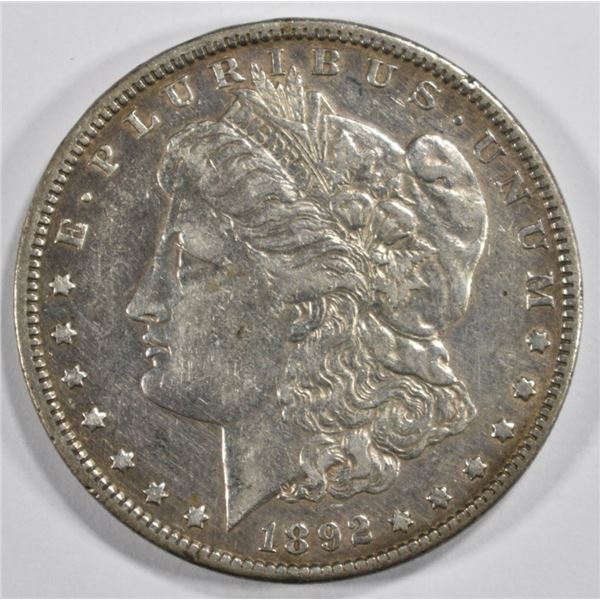 1892 MORGAN DOLLAR, XF