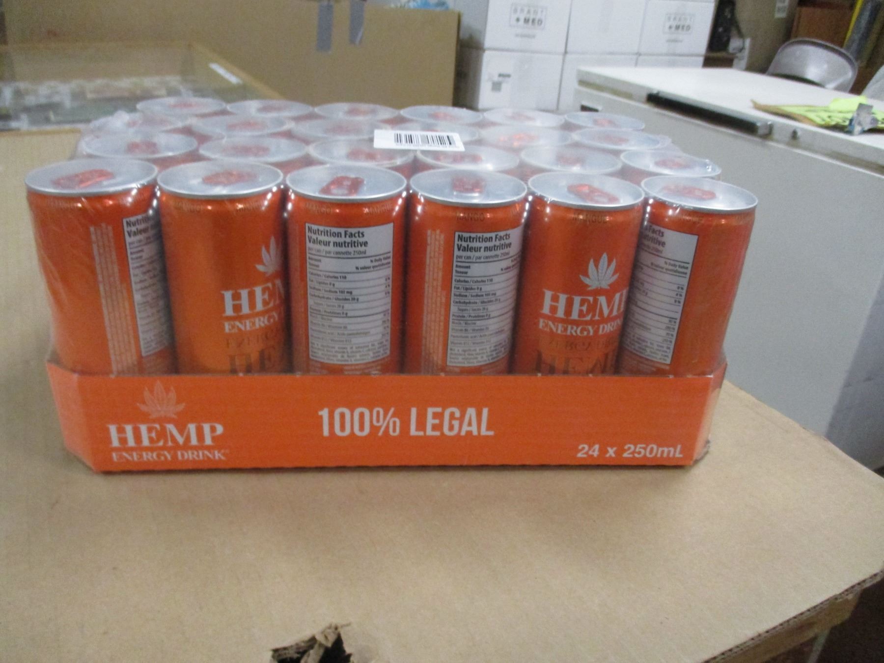 MANGO HEMP ENERGY DRINK (24 CANS) - PER CASE