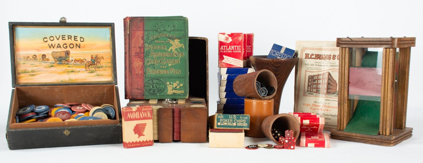 A Variety of Saloon and Gambling Items